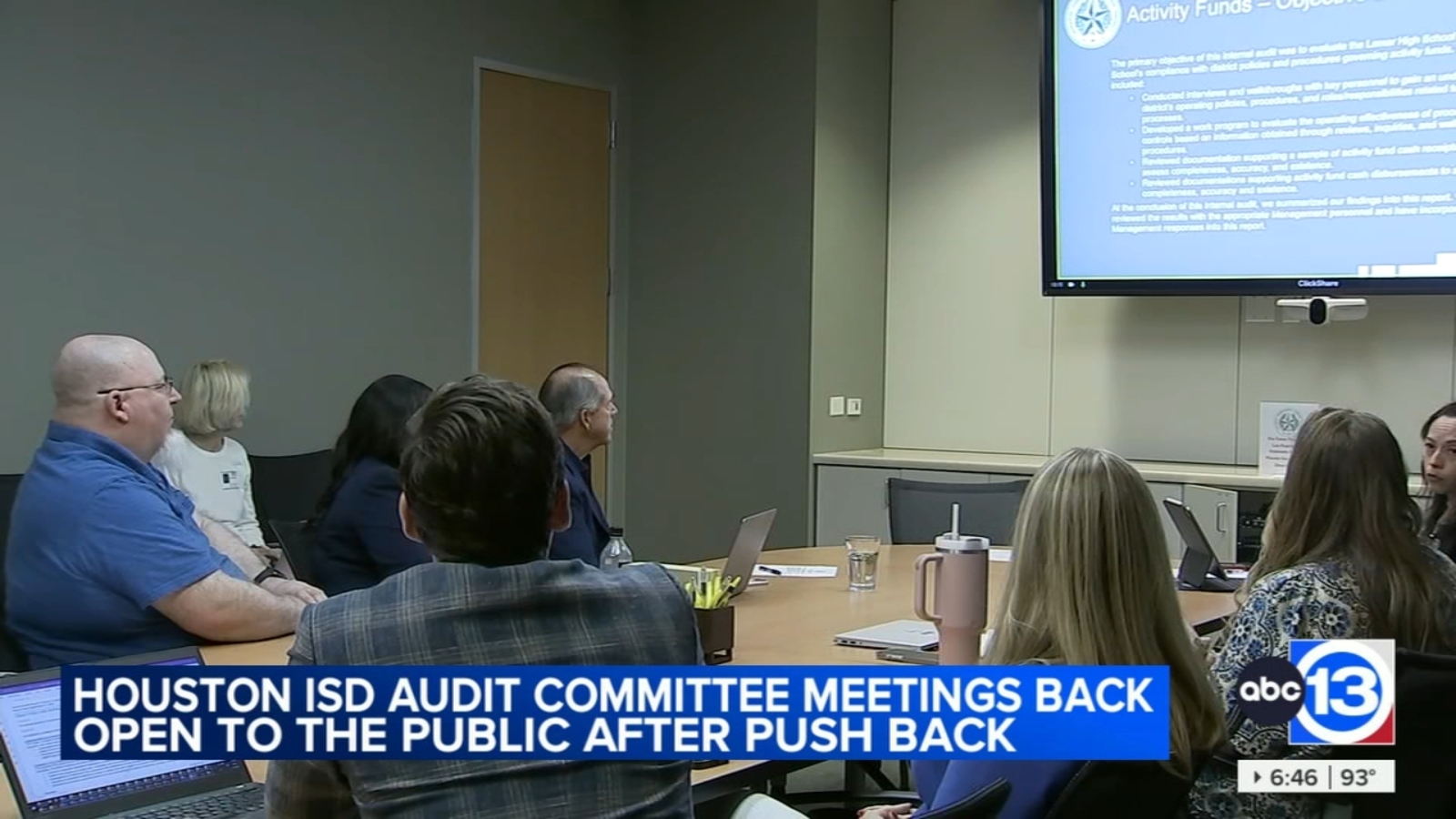 HISD's audit committee reversed decision to close meetings to public ...