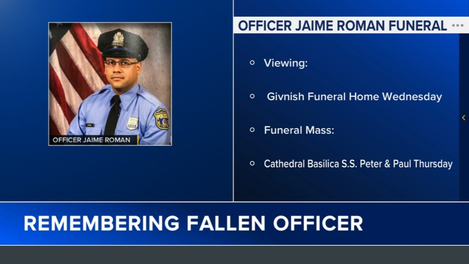 Funeral details released for fallen Philadelphia Police Officer Jaime ...