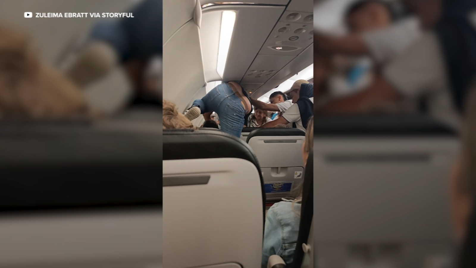 Video shows passengers caught in severe turbulence on flight between ...