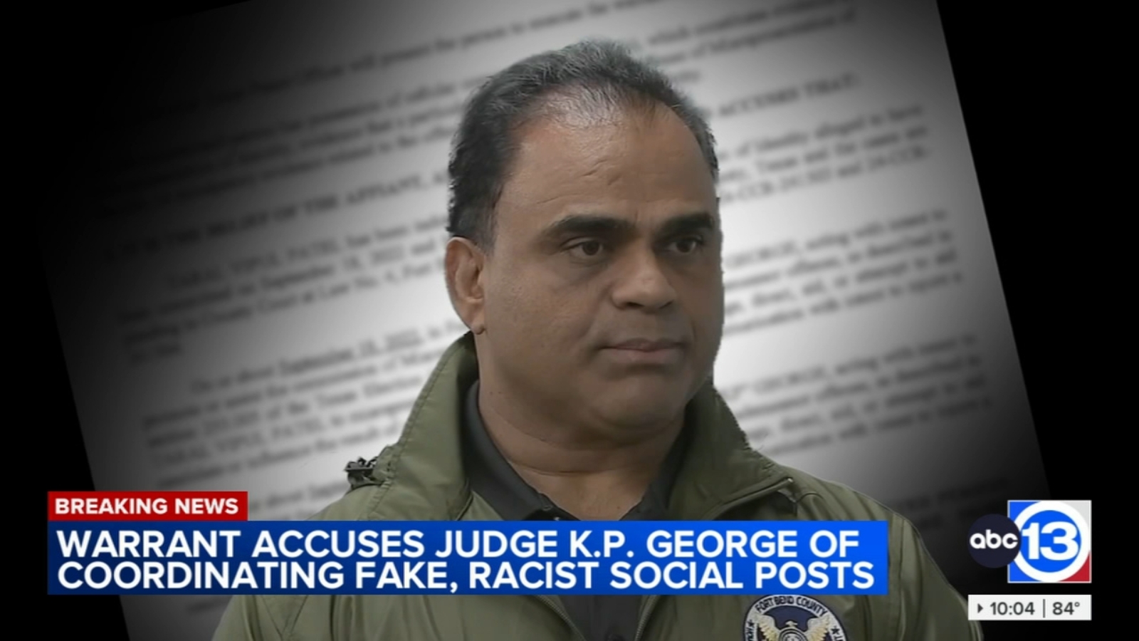 New warrant suggests Fort Bend County Judge KP George knew about ...