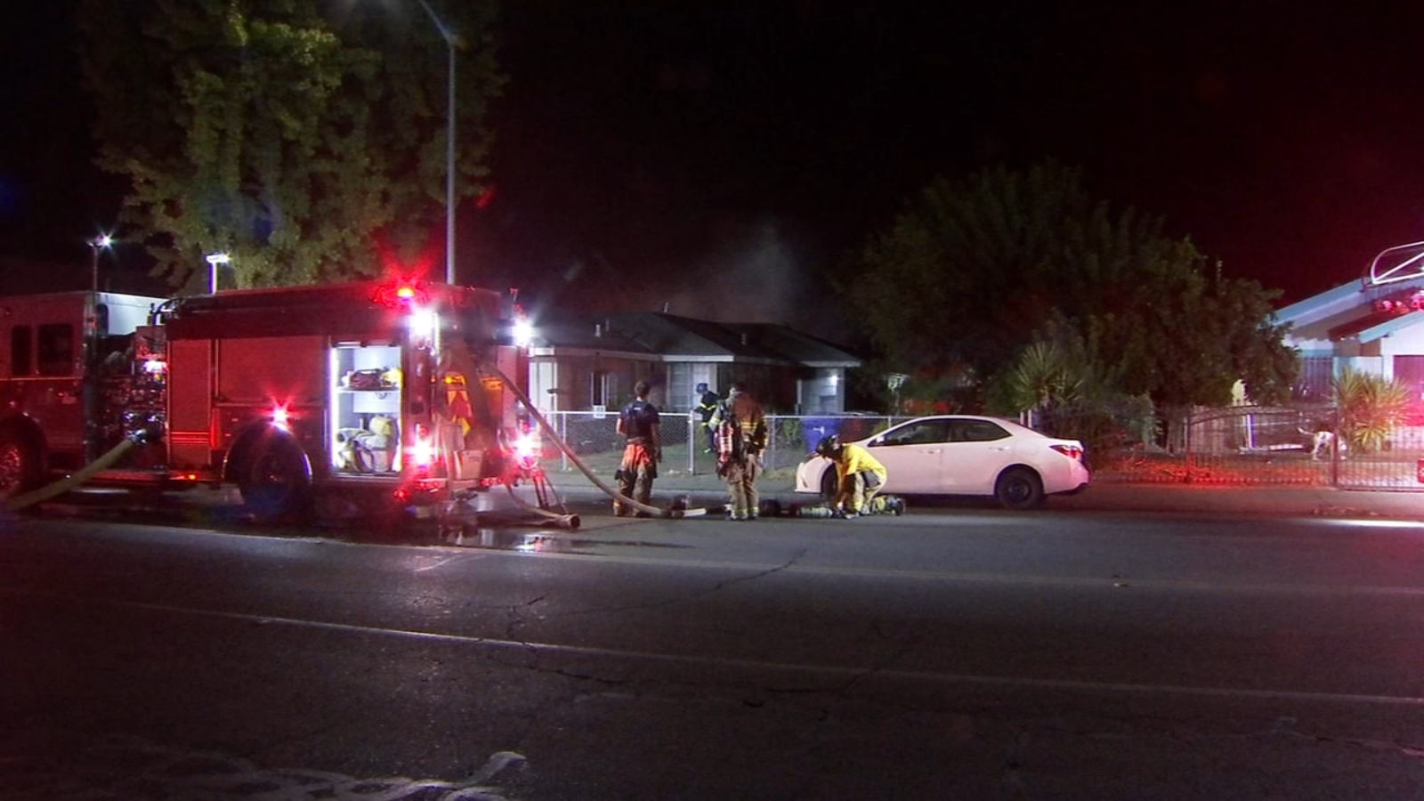 Firefighters stayed busy overnight battling pair of fires across Fresno - ABC30 Fresno