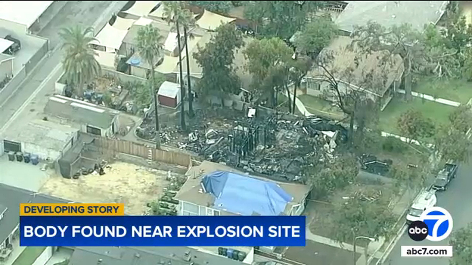 Monrovia explosion: Body found in shed near home destroyed in fire ...