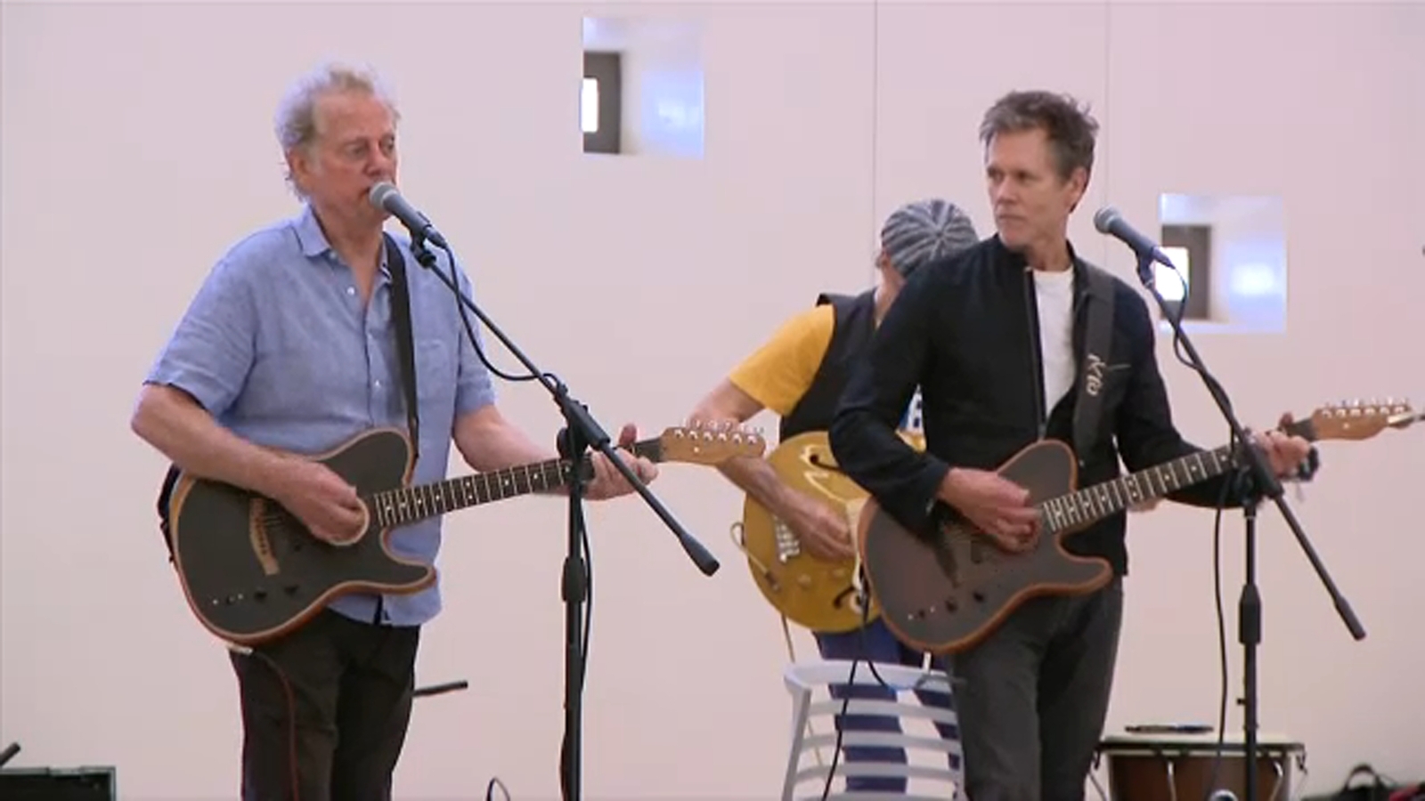 The Bacon Brothers, actor Kevin Bacon and older brother Michael ...