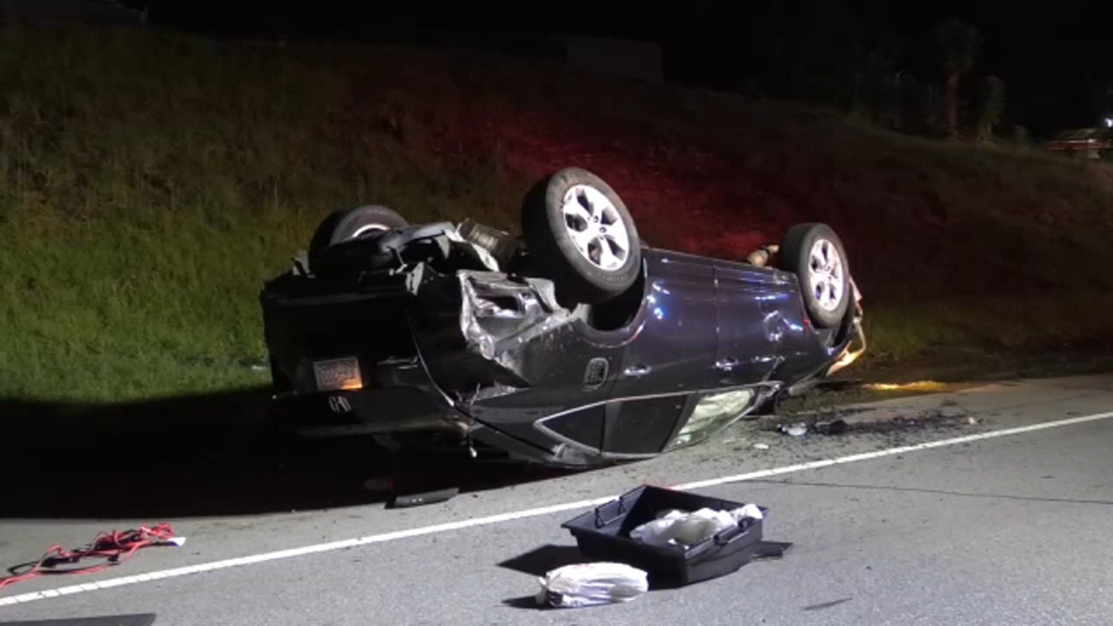 1 dead, 1 injured in fatal rollover crash in Harnett County - ABC11 Raleigh-Durham