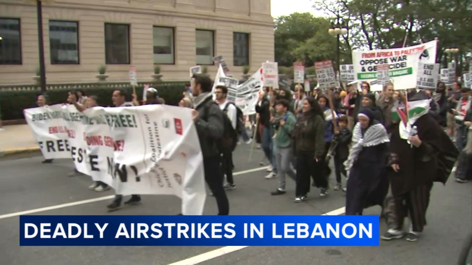 Downtown Chicago 'emergency protest' held over Lebanon as Israel and ...
