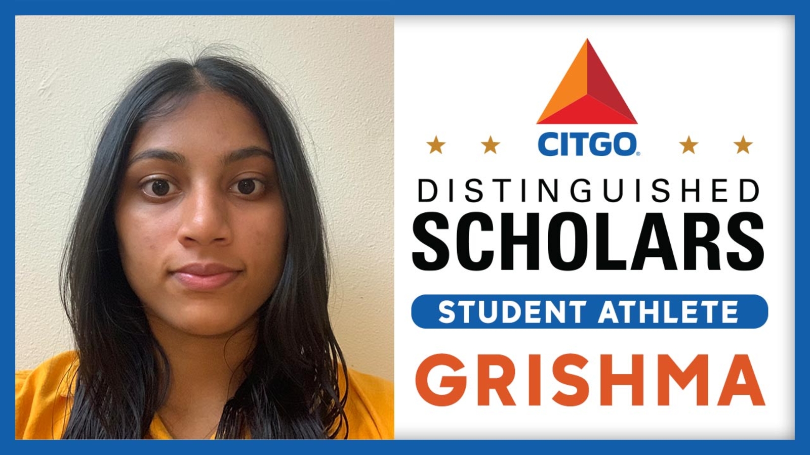 CITGO Distinguished Scholars: Athletics (Grishma) - ABC13 Houston