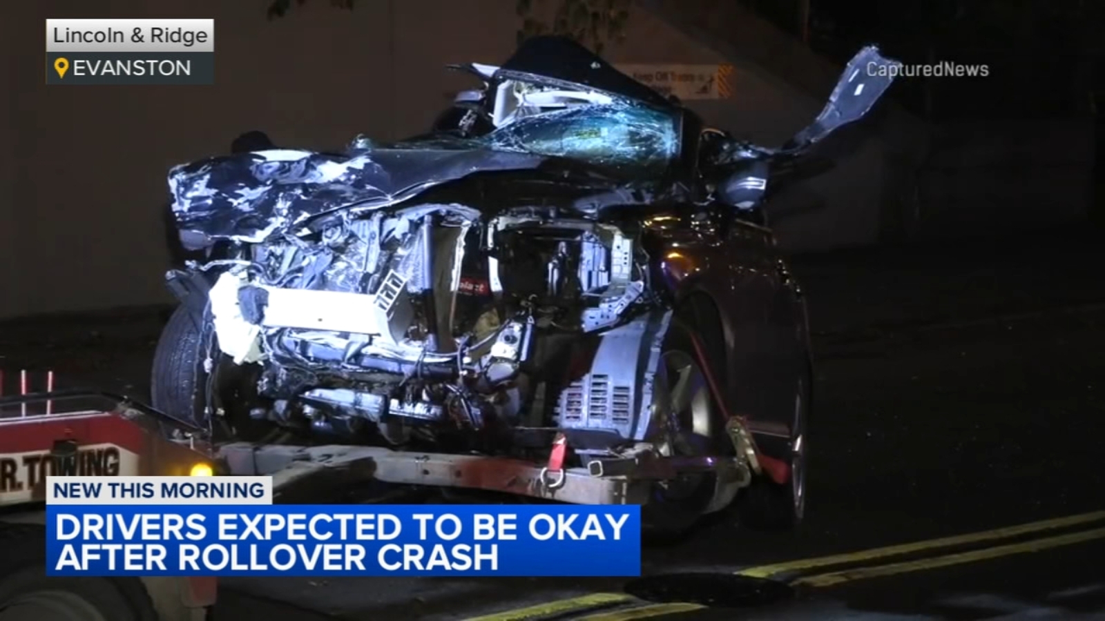 Evanston crash: 2 hurt in rollover crash; 19-year-old driver facing DUI charges, police say ...