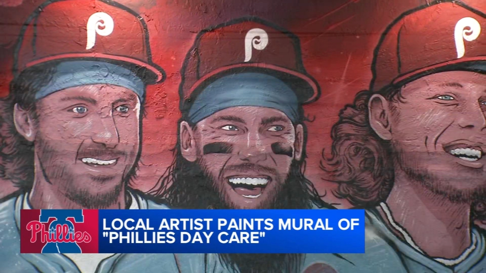 Mural of Alec Bohm, Brandon Marsh and Bryson Stott pops up outside of ...