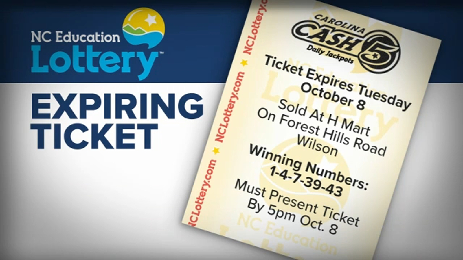 Unclaimed lottery winnings | Check your pockets! Winning Cash 5 ticket ...