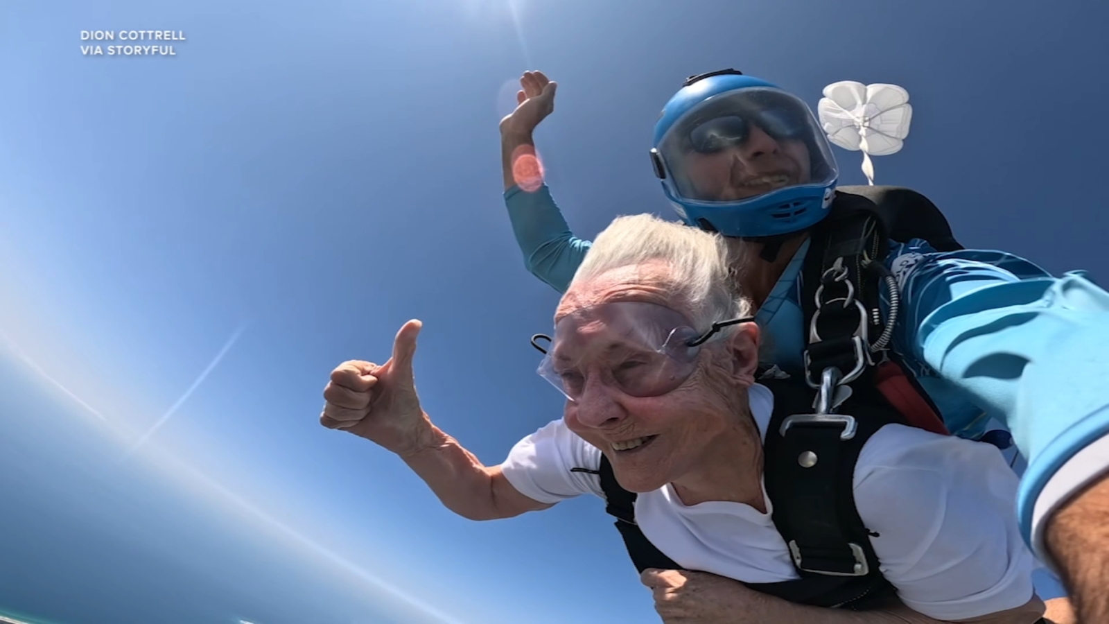 Grandma Betty Gregory skydives to celebrate 93rd birthday with Gold Coast Skydive in Kirra Beach ...