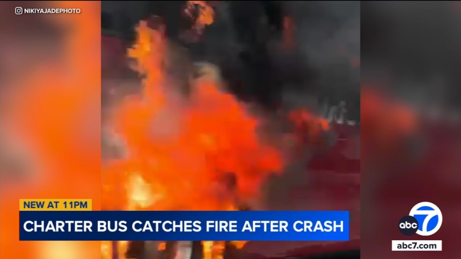 VIDEO | Charter bus engulfed in flames on 405 Freeway sends plumes of ...