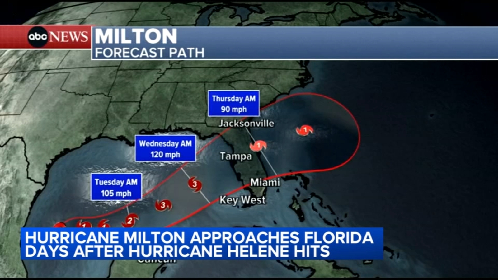 Hurricane Milton: Storm expected to strengthen as Floridians continue to reel from Hurricane ...