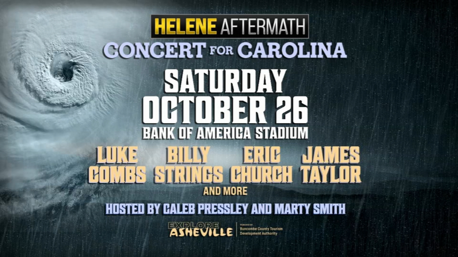 Concert for Carolina: Luke Combs, Eric Church, James Taylor, Billy ...