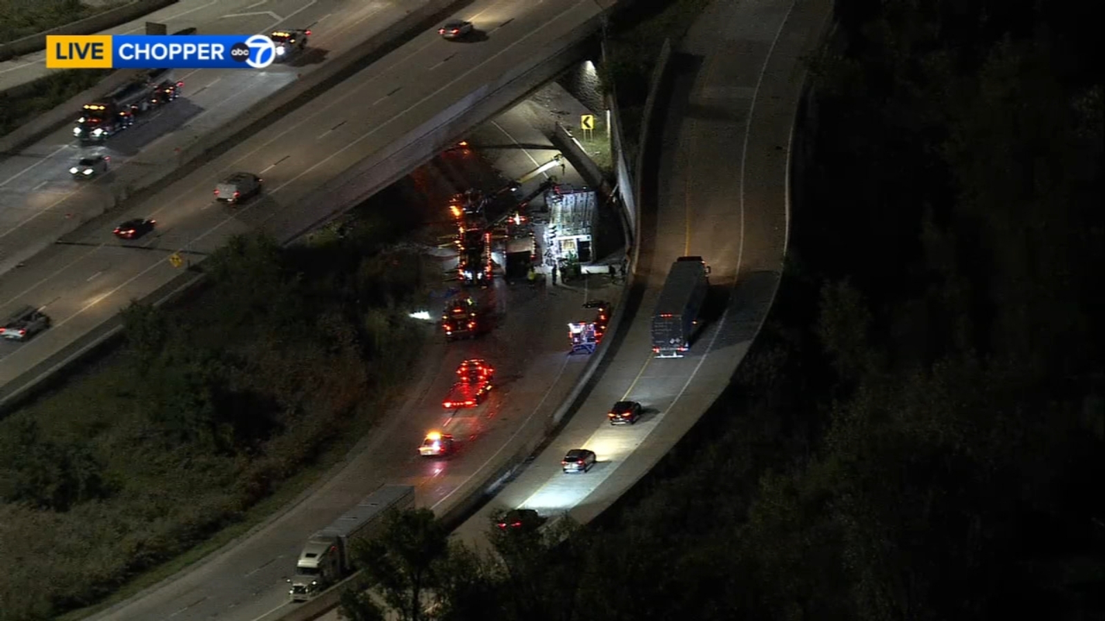 Lake Station news: Semi carrying cattle overturns on westbound I-65 ramp to I-80/94 near Lake ...