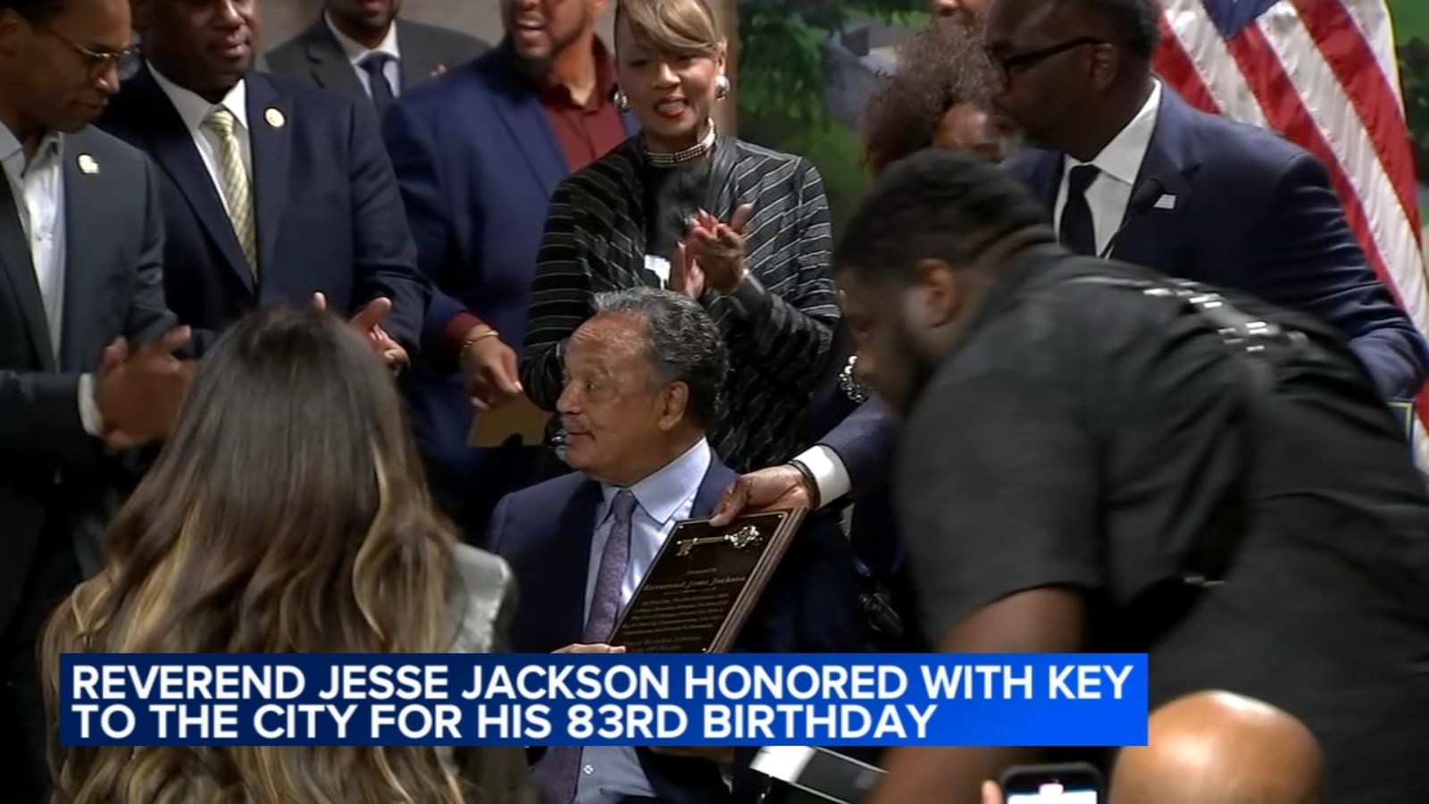Civil rights icon Rev. Jesse Jackson Sr. given key to city of Chicago ...