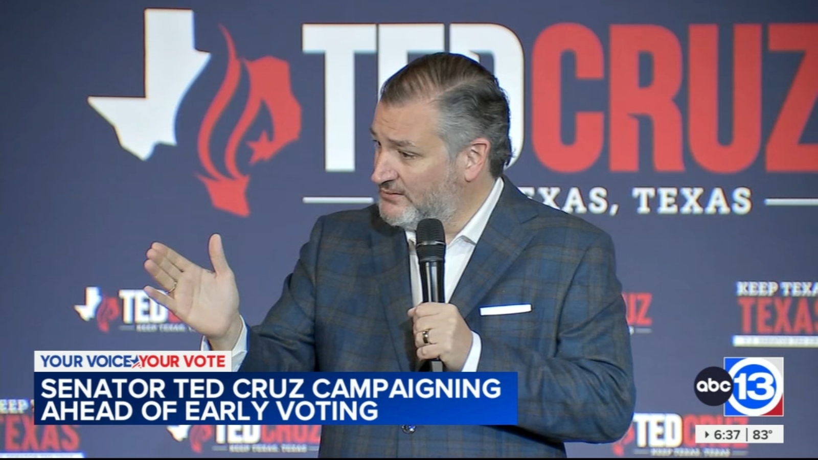 Sen. Ted Cruz begins bus tour in hopes of gaining support for his reelection race against ...