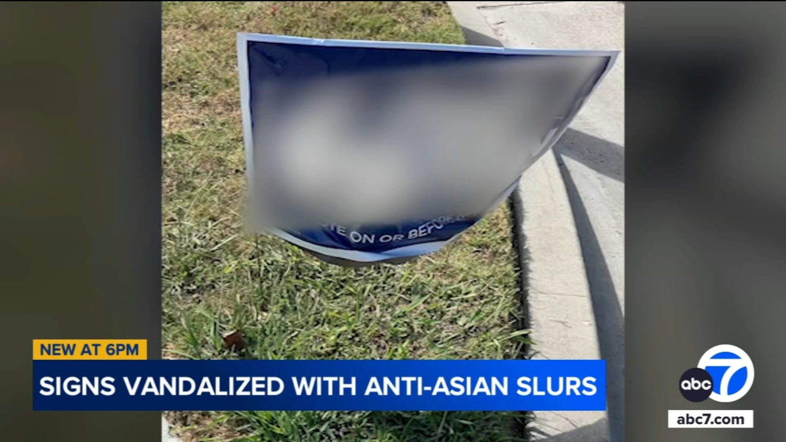 'Dave Min Democrat for Congress' signs vandalized with anti-Asian slurs ...