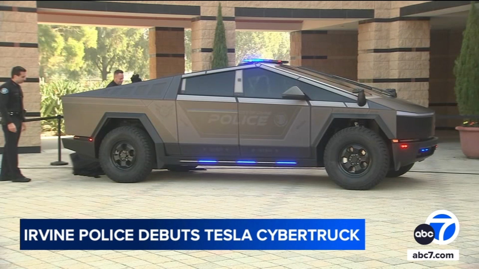 Irvine Police Department unveils its new first-of-its kind Tesla ...