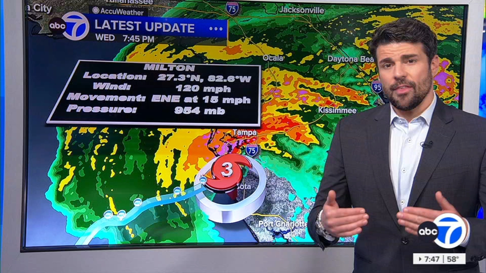 Hurricane Milton makes landfall near Siesta Key, Florida - ABC11 ...