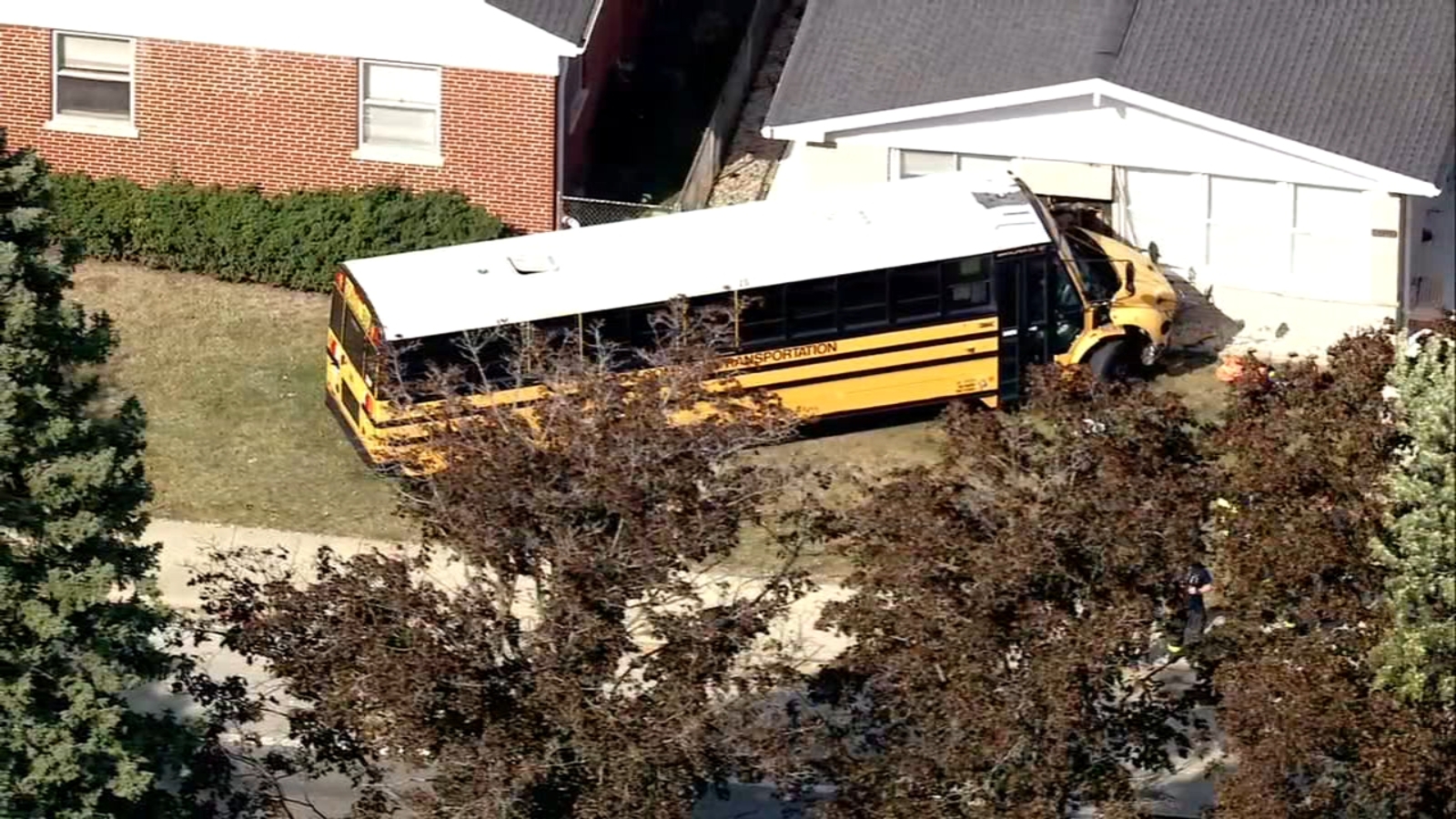 Skokie crash: School bus crashes into house on Howard Street; 3 injured ...