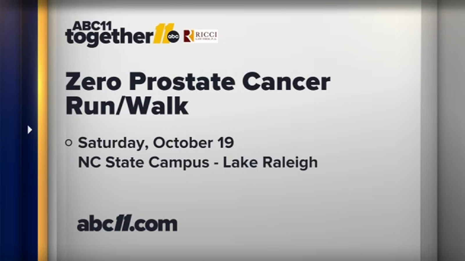 Zero Prostate Cancer Run & Walk taking place next weekend - ABC11 Raleigh-Durham