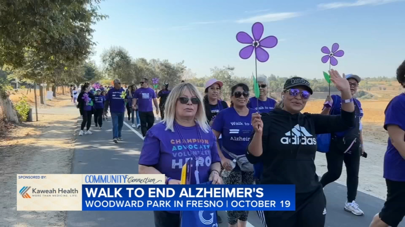 Walk to End Alzheimer's event at Woodward Park - ABC30 Fresno
