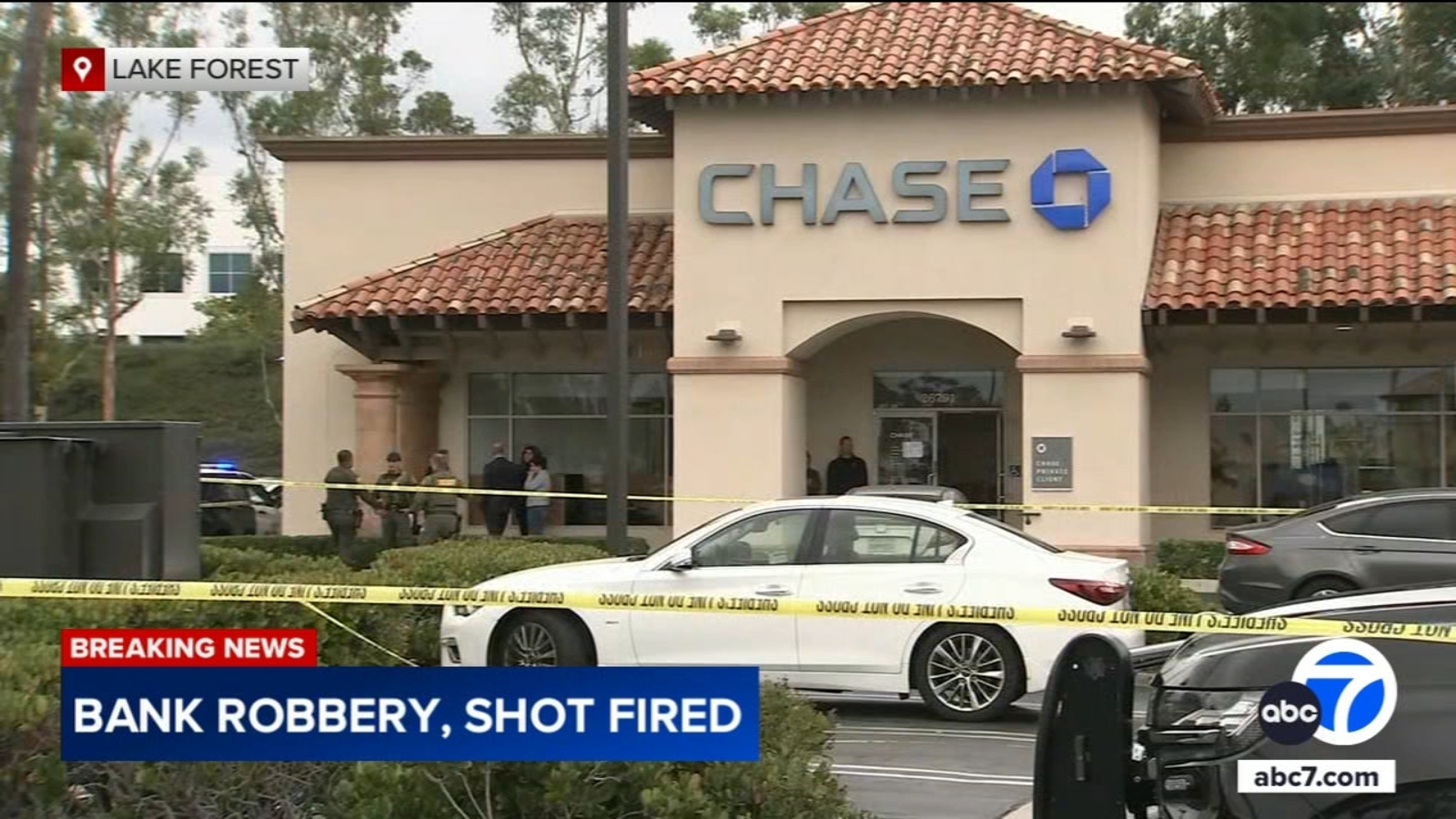 Shot Fired During Bank Robbery In Lake Forest Search Underway For