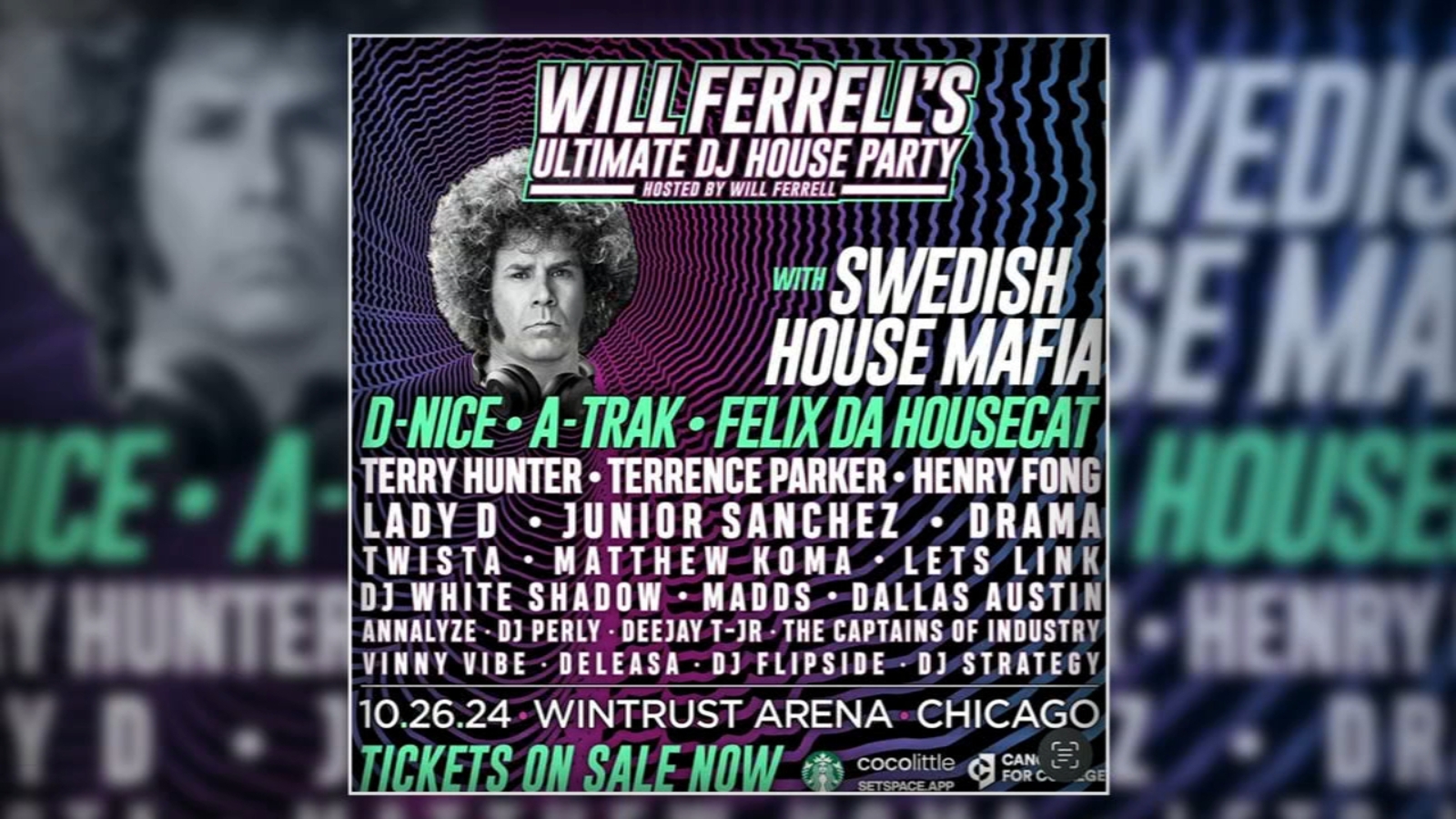 Will Ferrell to host charity DJ show with Swedish House Mafia at ...