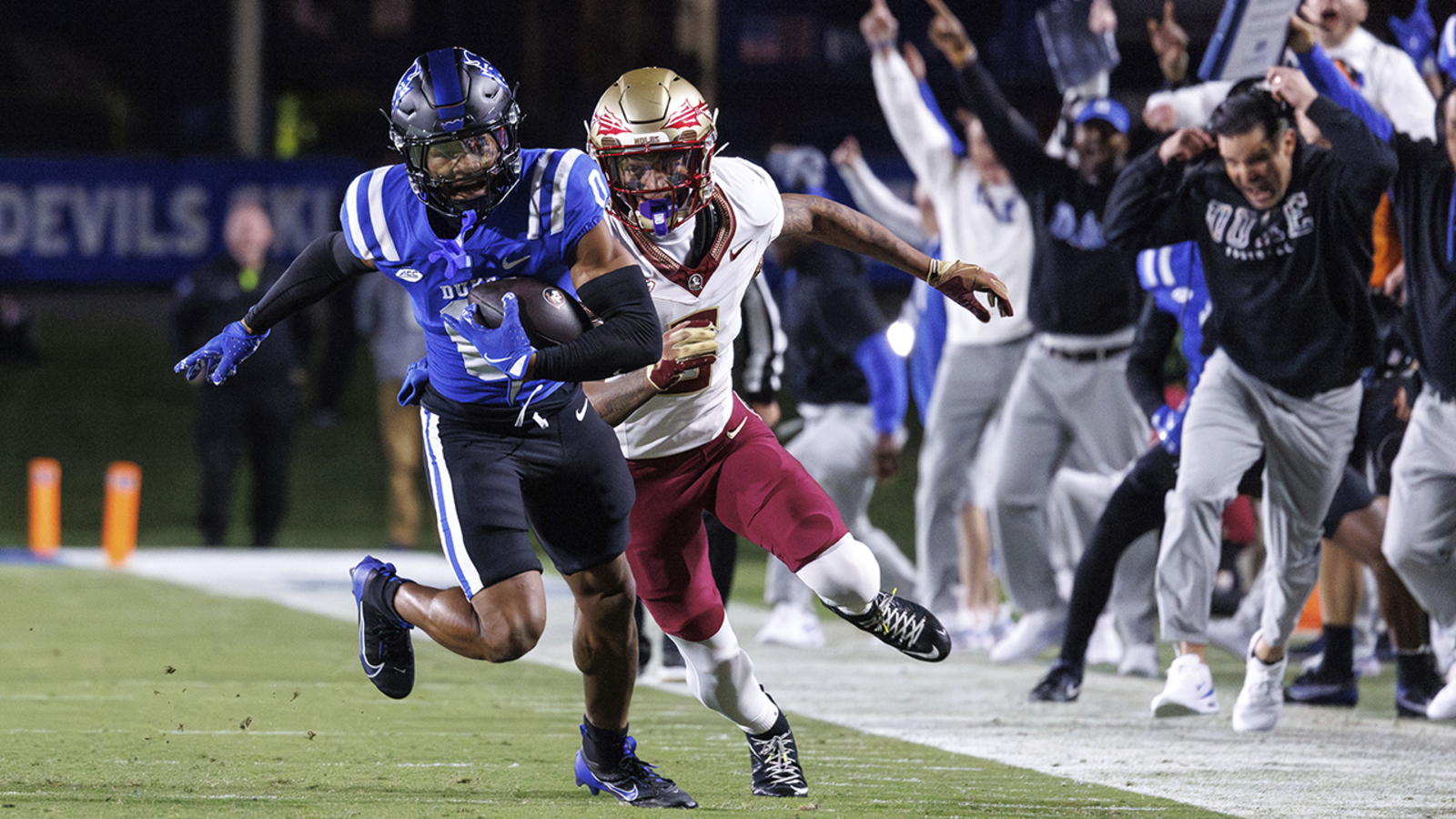 Duke beats Florida State for first time ever in football, 23-16 - ABC11 ...