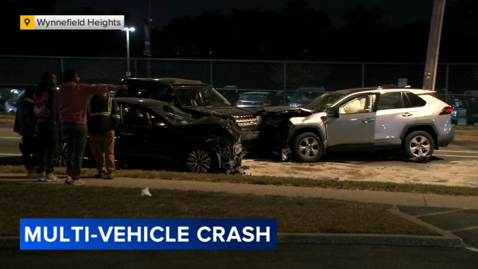 At least 1 person injured after multi-vehicle crash along Monument Road ...