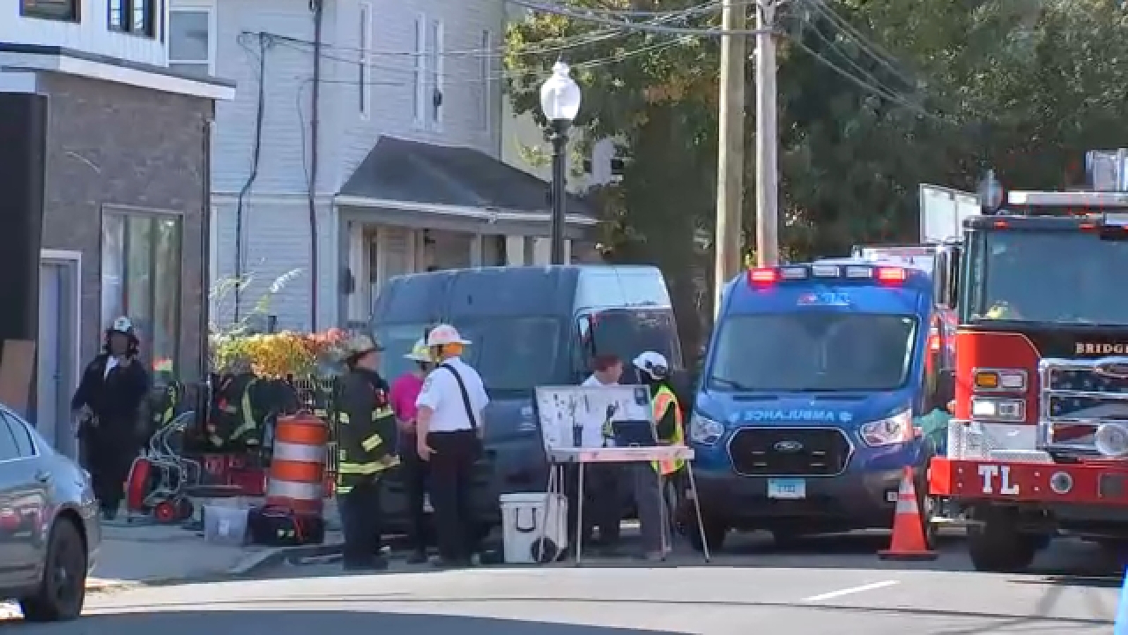 Worker trapped inside newly constructed home after wall collapse in ...