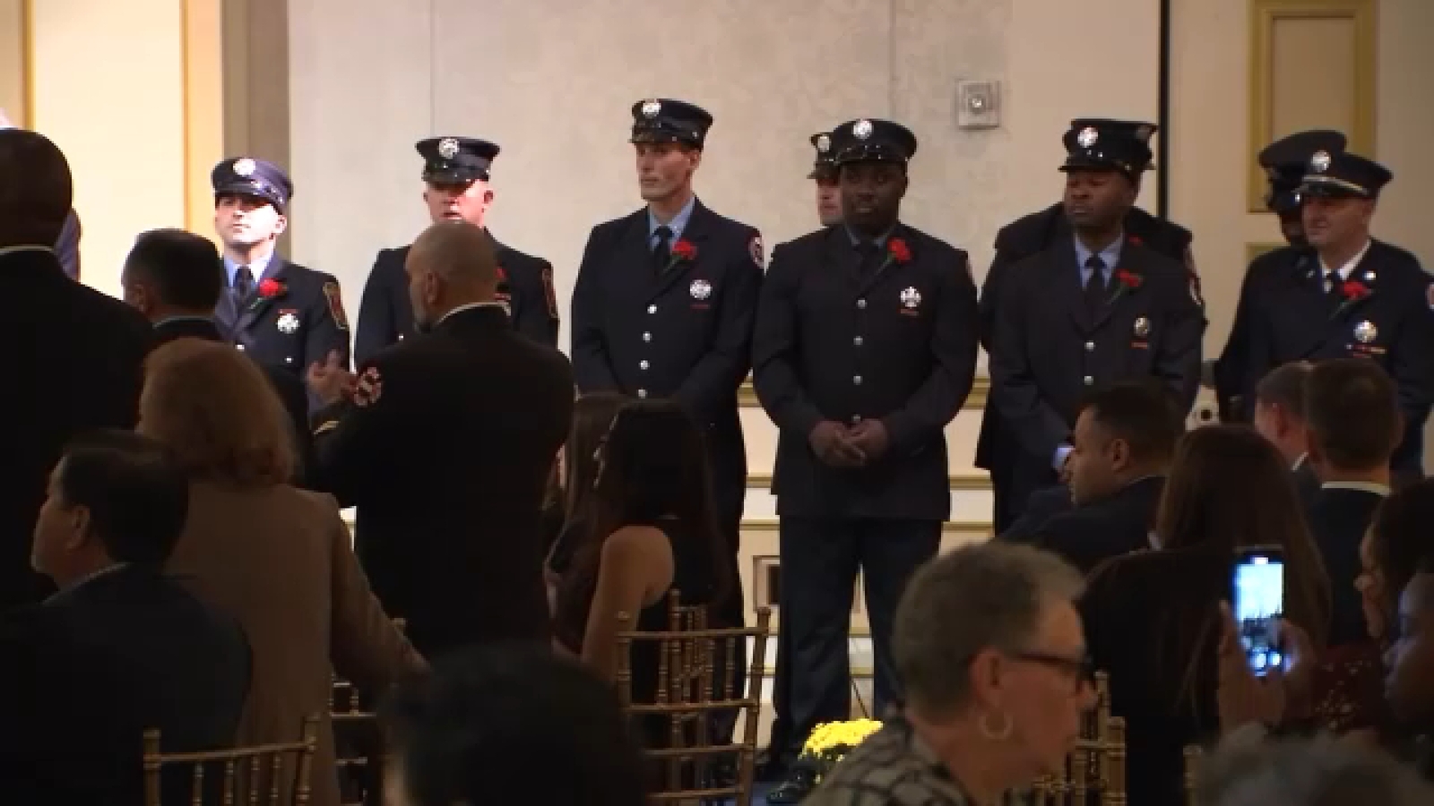 Firefighters honored for heroic response after deadly Port Newark cargo ...