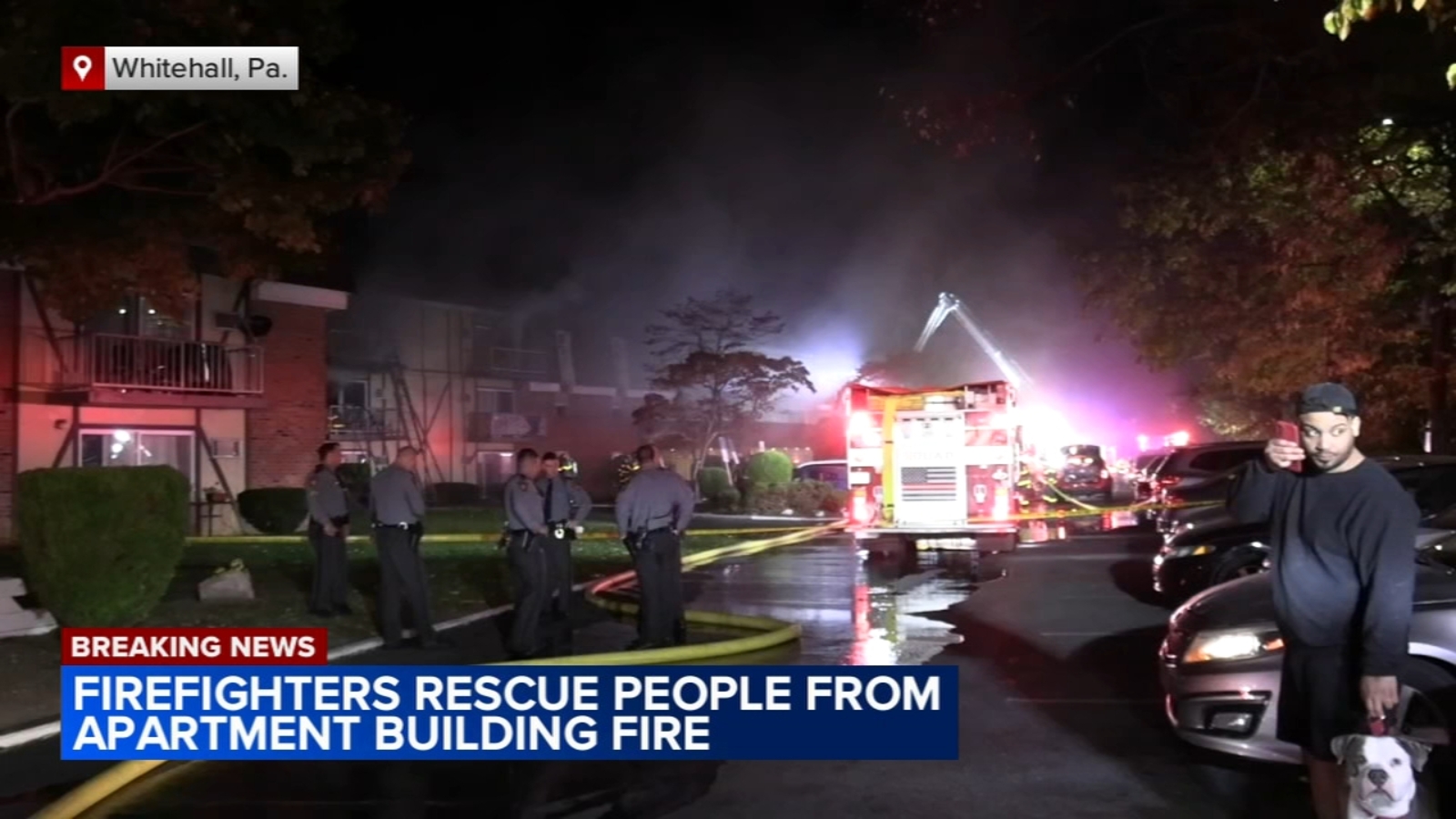 Several rescued from apartment complex fire in Whitehall Township ...