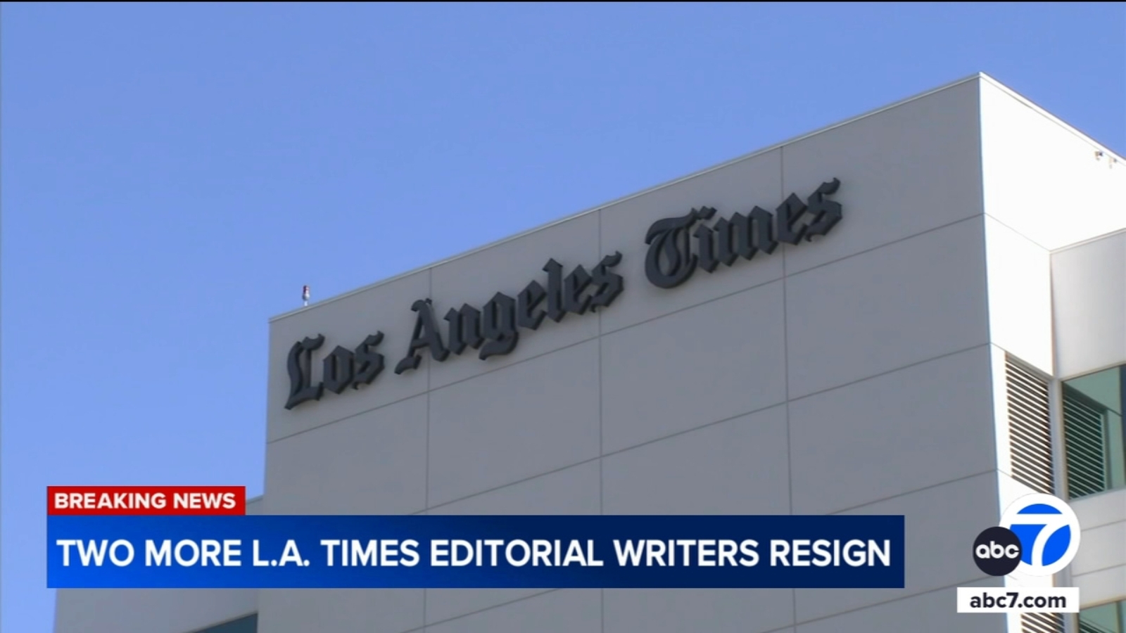 Two more Los Angeles Times Editorial staff members resign after owner's ...
