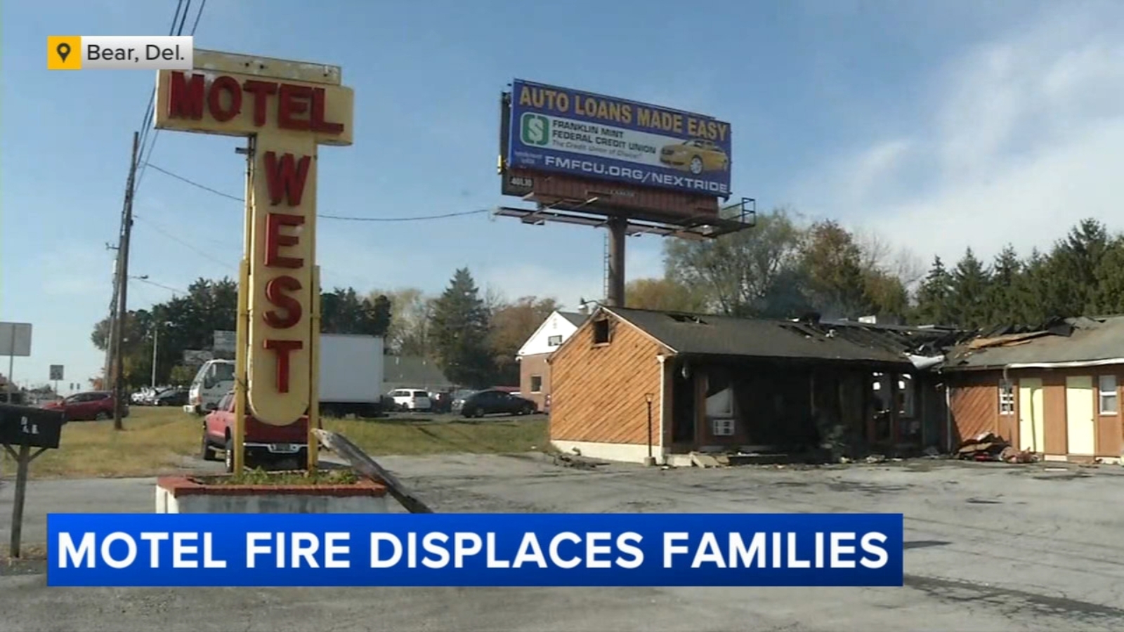 Motel West fire sends 2 people to the hospital in Bear, Delaware - 6abc ...