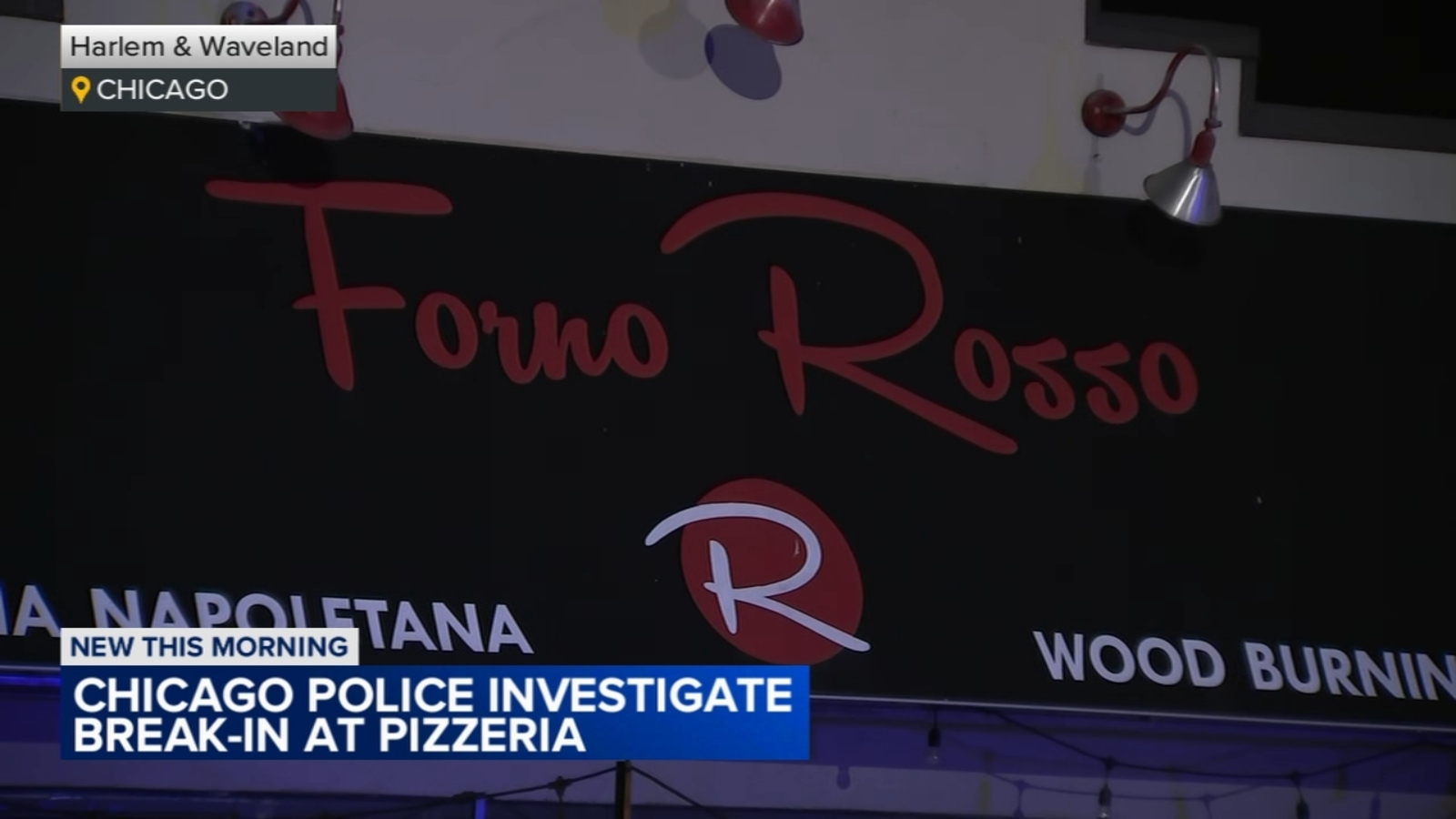 Chicago Crime Police Investigate Break In At Forno Rosso Pizzeria