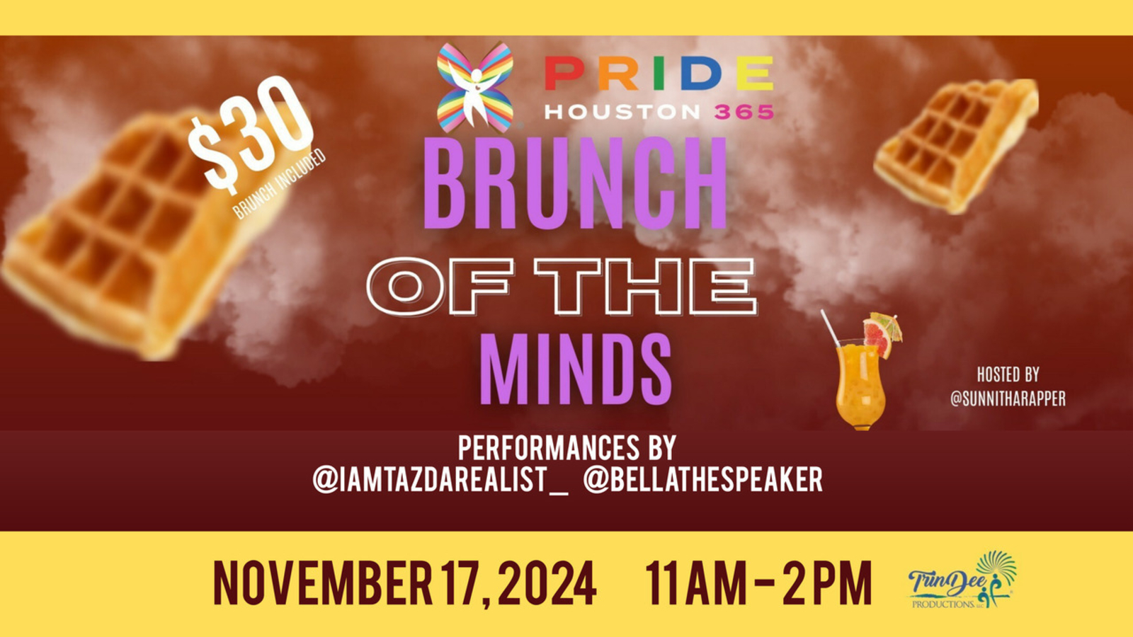 Pride Houston 365 to host 'Brunch of the Minds' at Lustre Pearl on ...