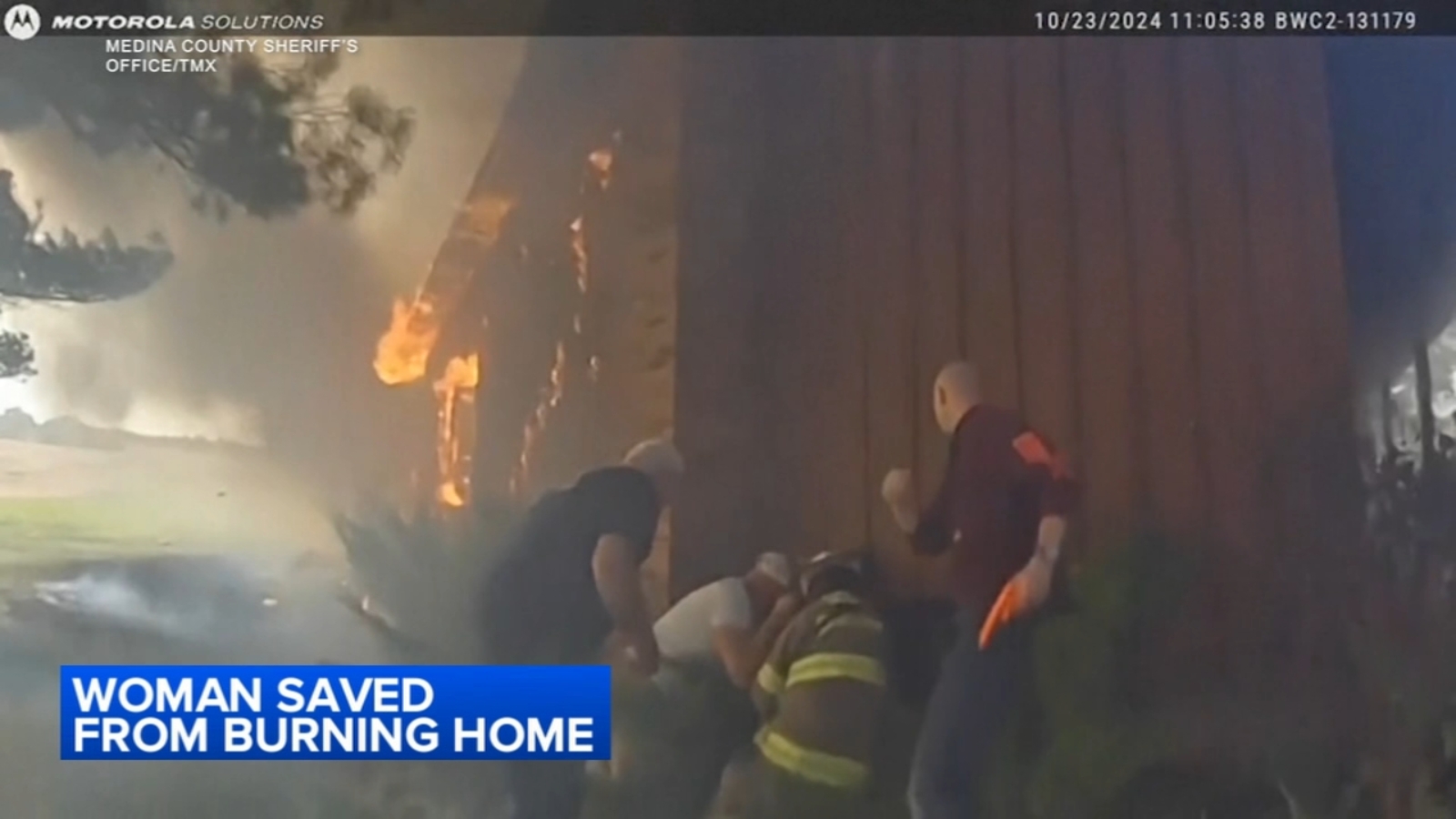 Ohio woman trapped in house fire rescued by Medina County Sheriff's ...