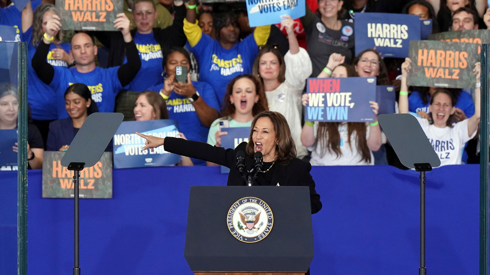 Harris stresses unity in Raleigh speech - ABC11 Raleigh-Durham