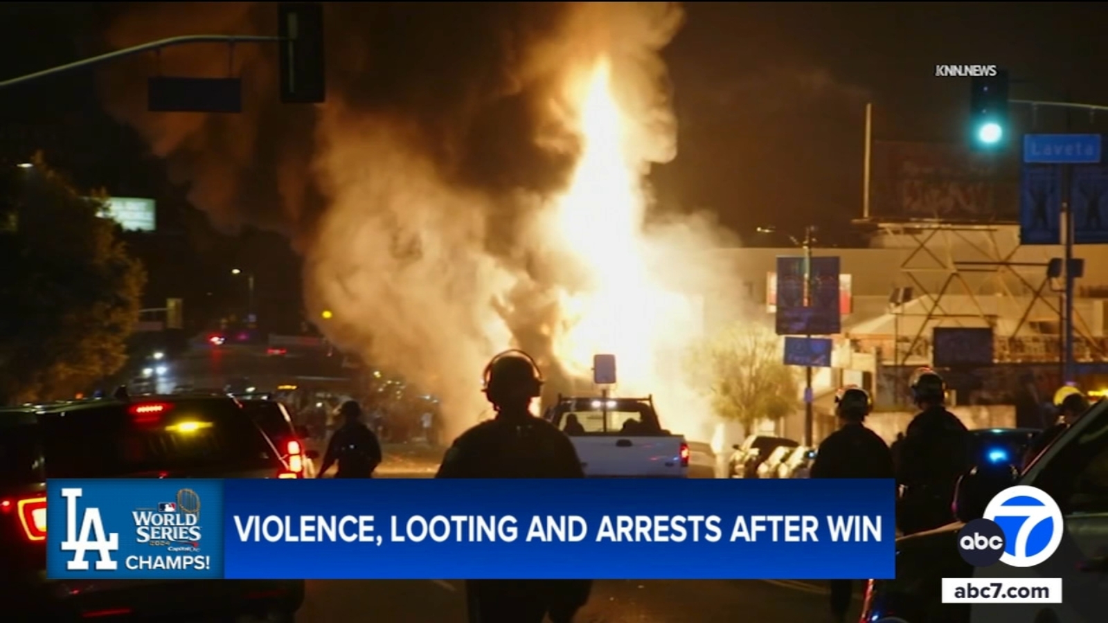 Several arrests made after violence, looting breaks out across Los ...