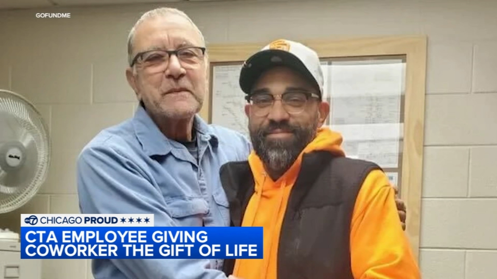 CTA track worker Lee Stark becomes organ donor for colleague Alex Gonzalez; life-saving kidney ...