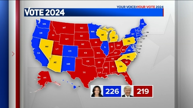 Exploring The Paths To Victory With The 7 Battleground States Abc7