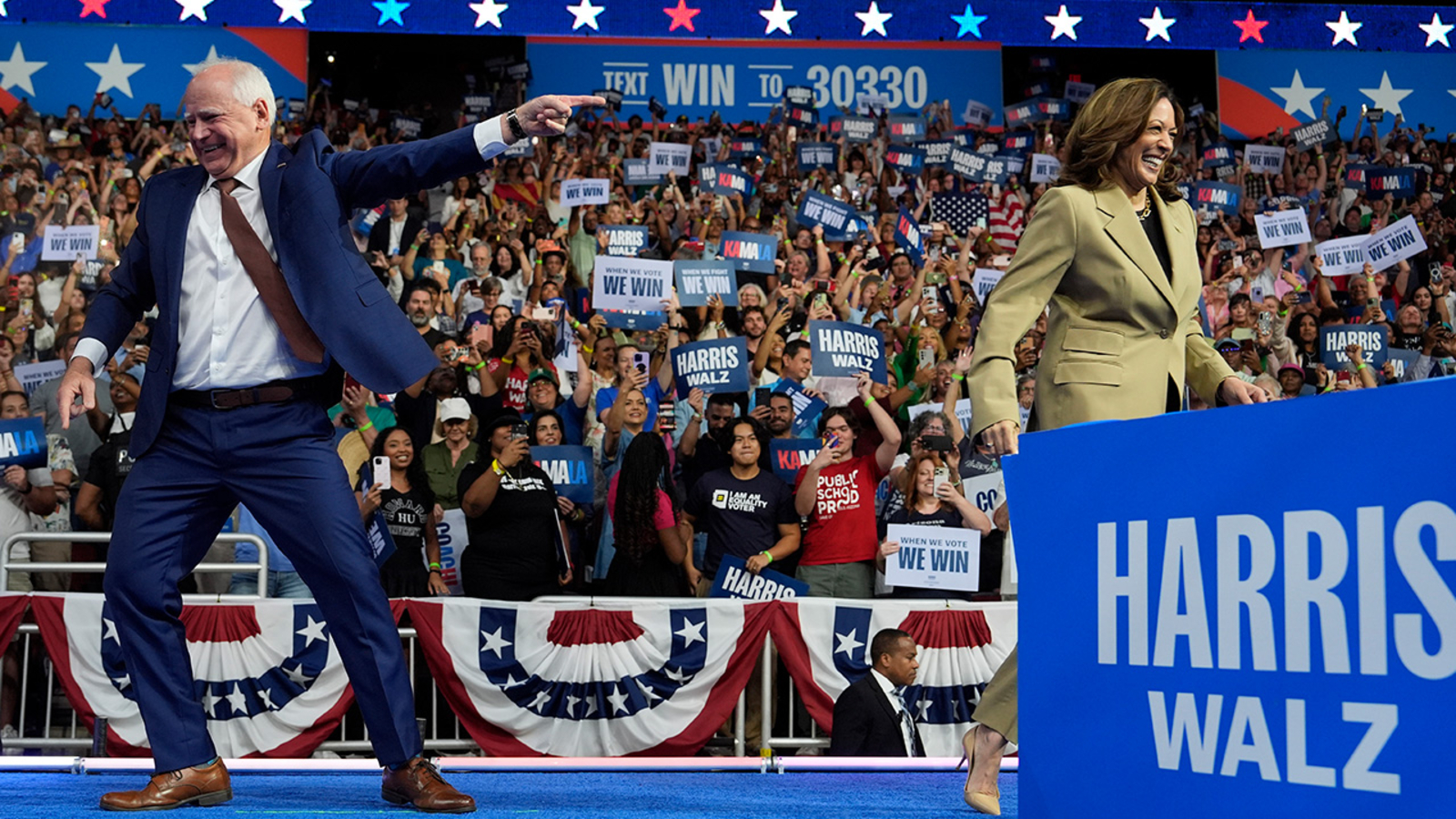 Walz thanks Harris for selecting him to be her running mate - ABC11 ...