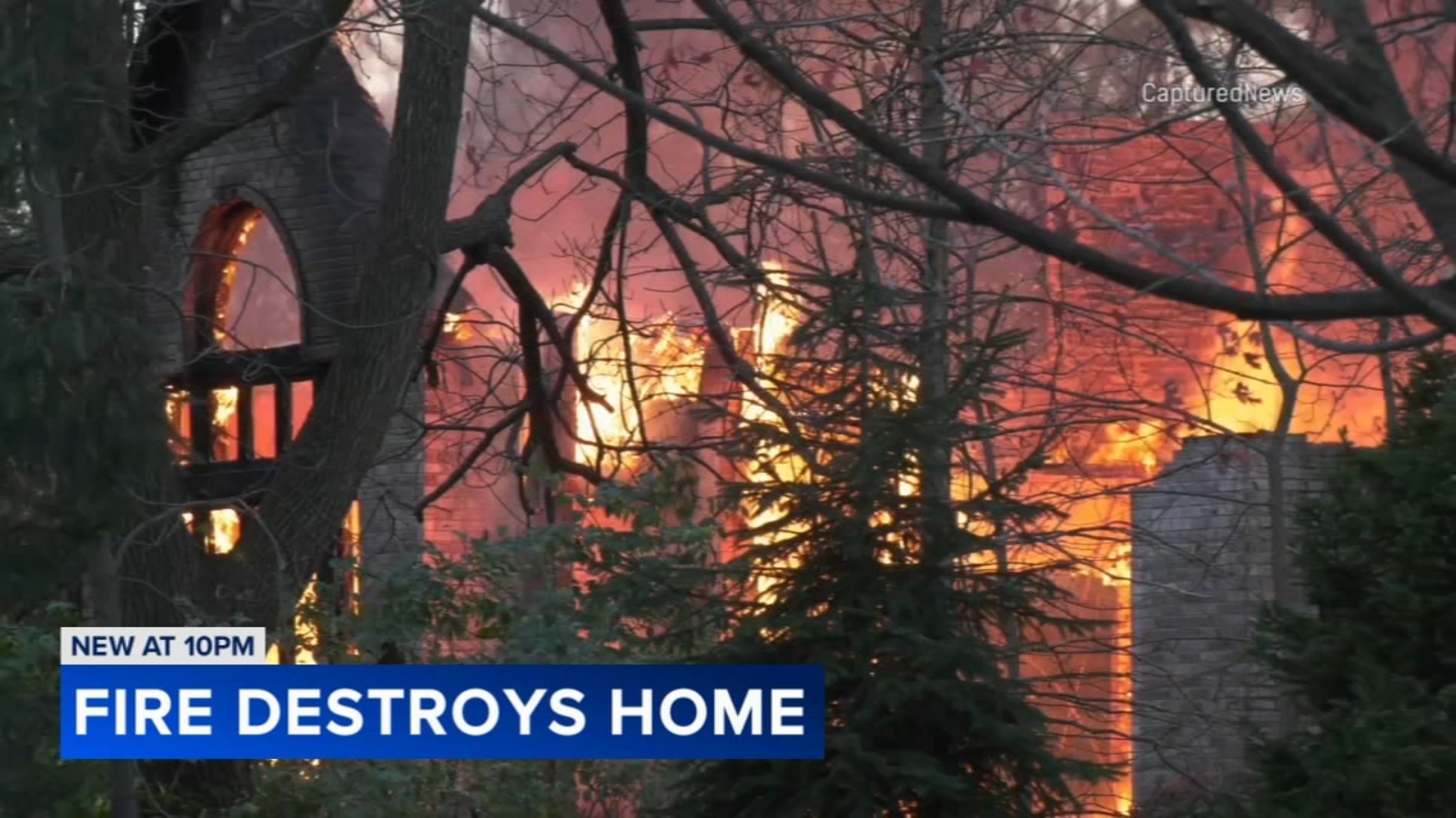 Hawthorn Woods fire: Large flames destroy home near Rosewood Drive and ...