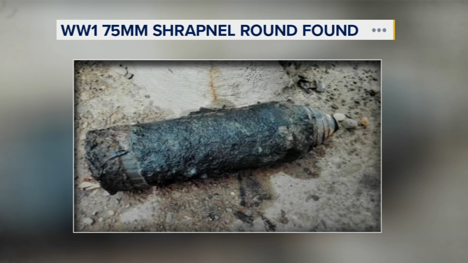 Person magnet fishing discovers shrapnel device from WWI in Cooper ...