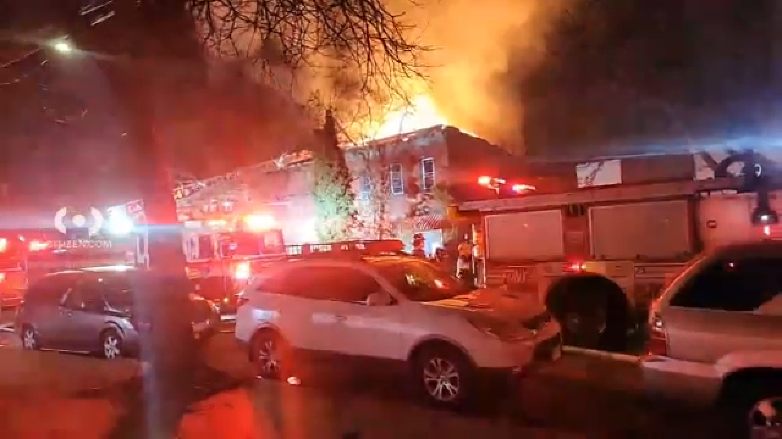 Queens fire: 2 firefighters injured battling 2-alarm blaze at building ...