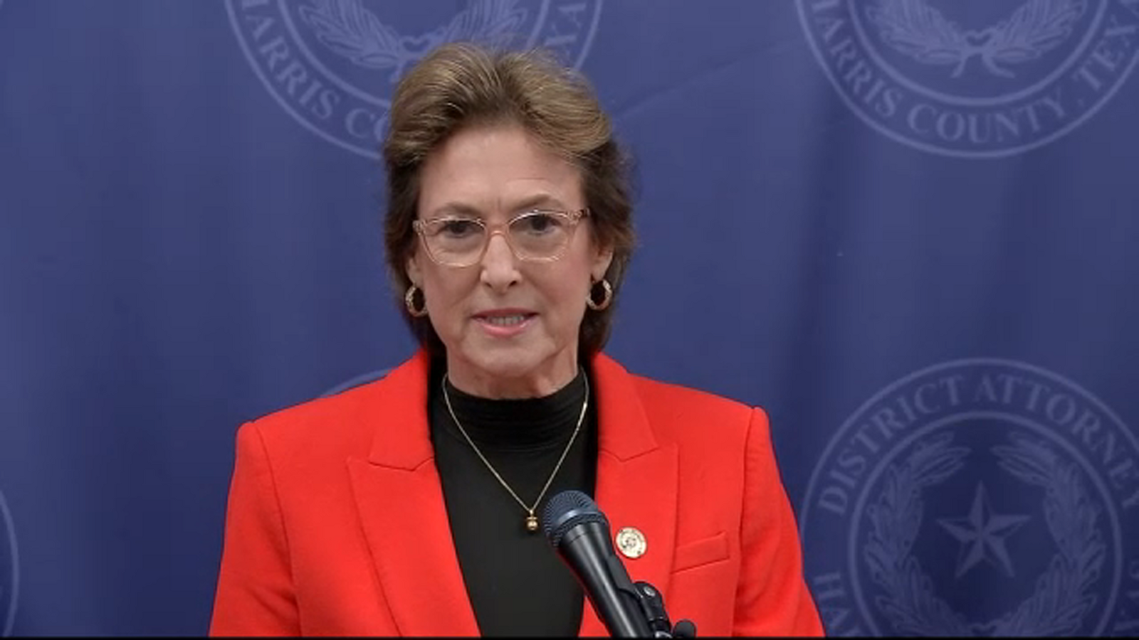 Harris County District Attorney Kim Ogg speaks on felony charges ...