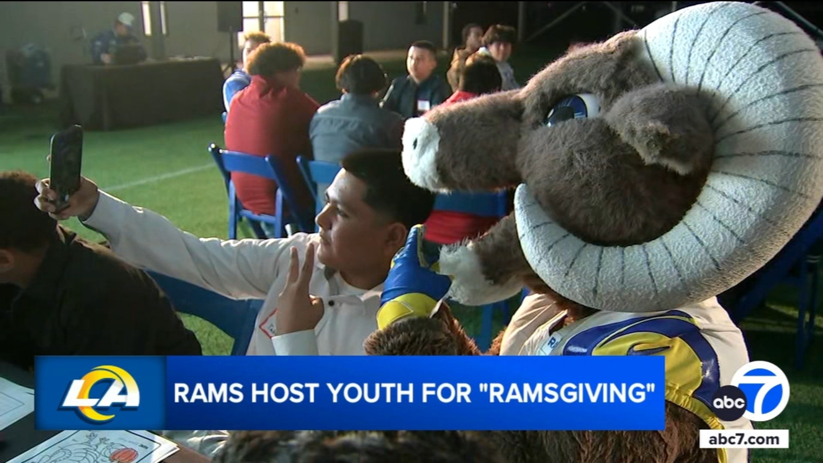 Rams host annual 'Ramsgiving' holiday event, spend quality time with ...