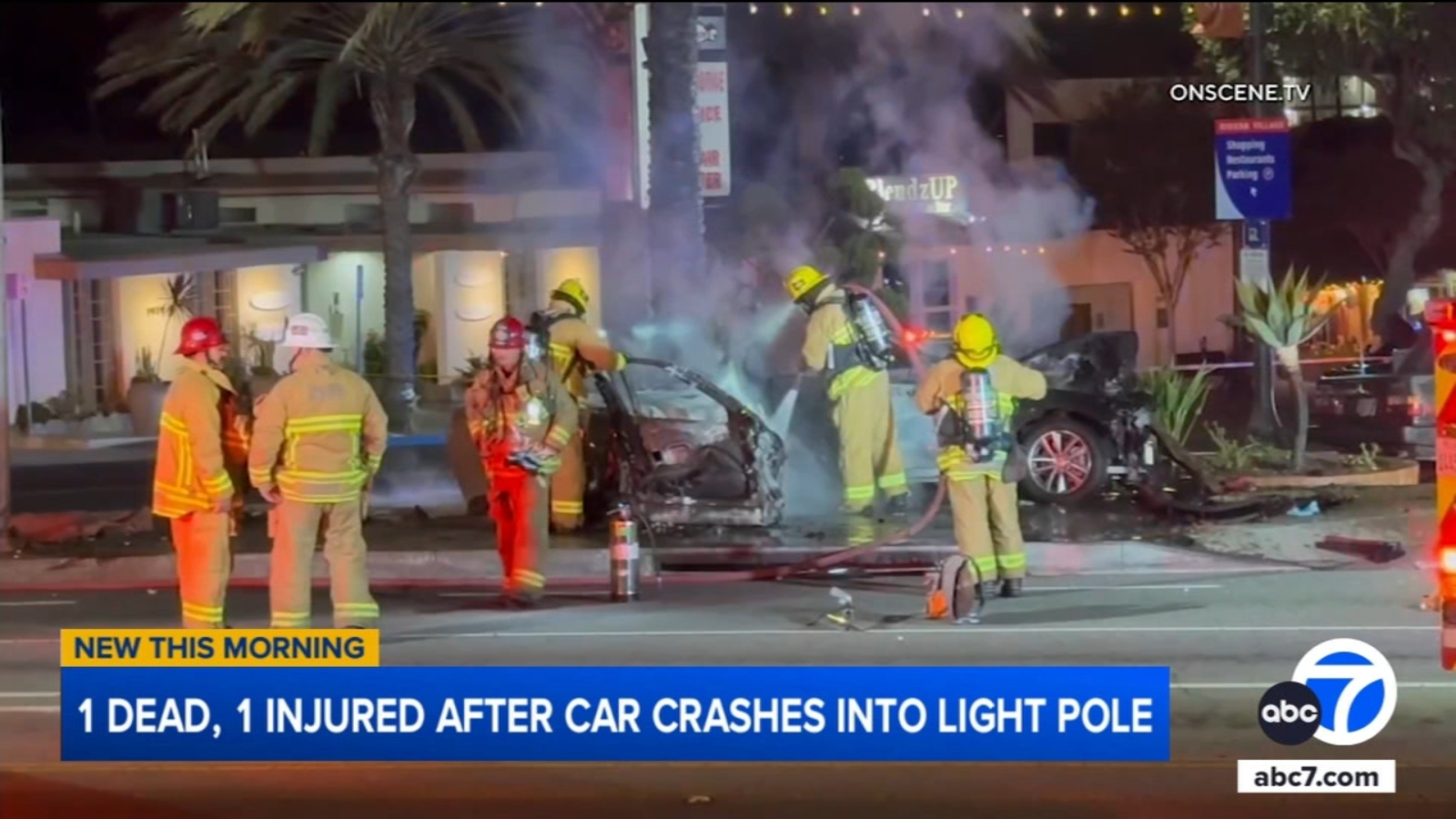 1 dead after car crashes into light pole in Redondo Beach - ABC7 Los ...