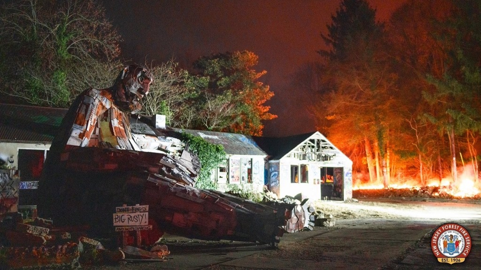 Big Rusty Wildfire in Hainesport Township, Burlington County, being ...